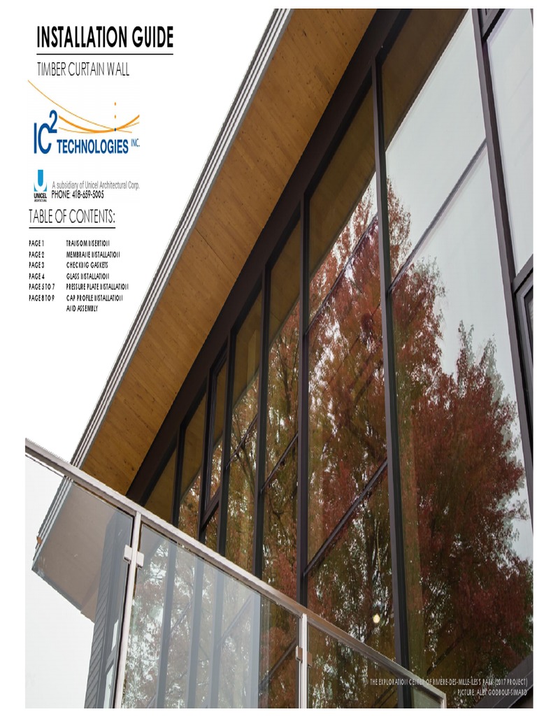 Timber Curtain Wall Installation Guide | PDF | Wall | Silicone