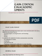 APA Appendix Formatting Guide | PDF