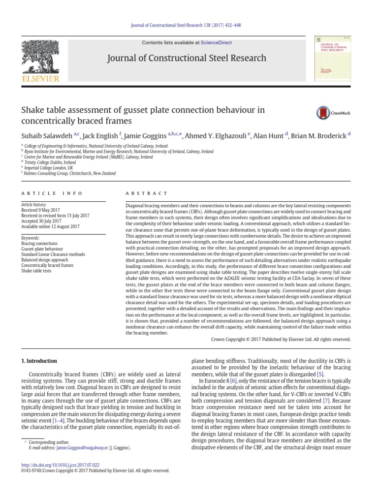 Journal of Constructional Steel Research | PDF | Buckling | Yield ...
