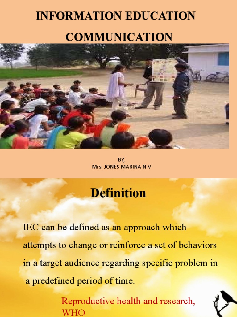 IEC - Information Education and Communication | PDF | Communication ...
