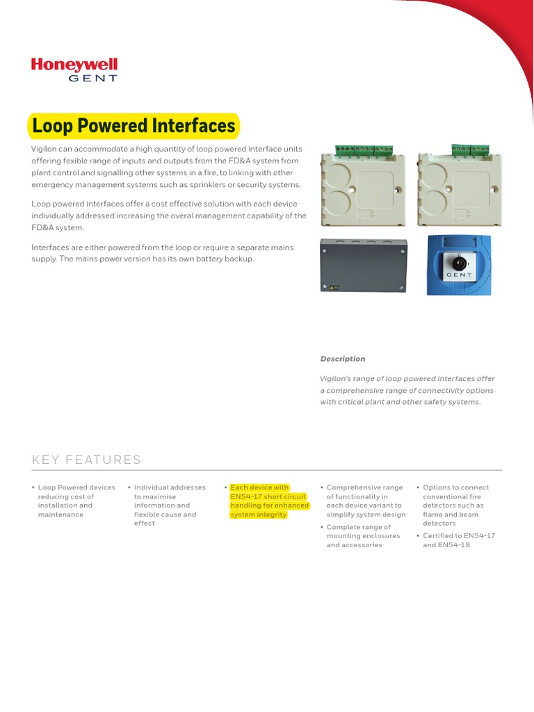 Loop Powered Interfaces: Key Features | PDF | Input/Output | Detector ...