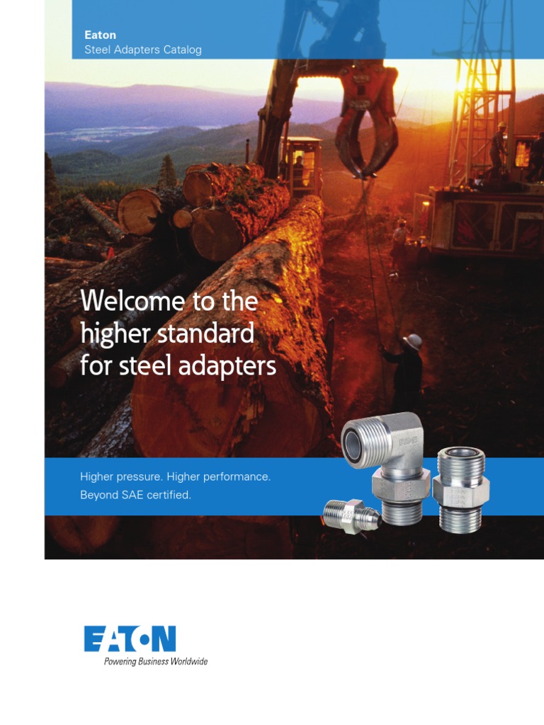 Eaton Steel Adaptors | PDF | Pipe (Fluid Conveyance) | Screw
