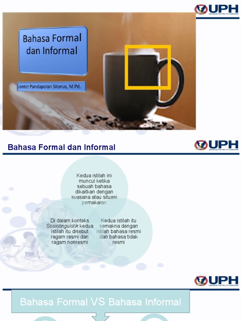 Ragam Bahasa: Formal vs Informal | PDF