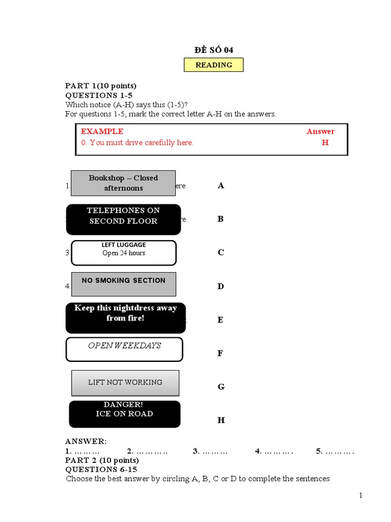 PART 1 (10 Points) Questions 1-5 | PDF
