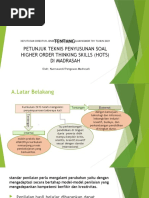 Panduan Penyusunan Kisi-Kisi Dan Soal | PDF