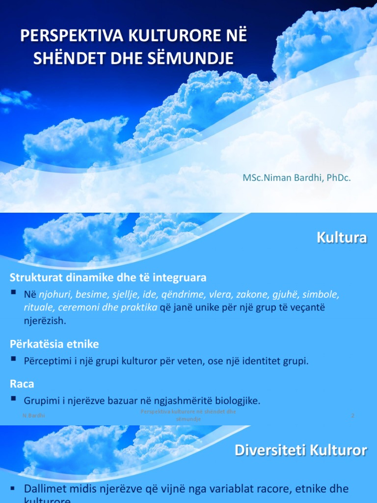 Perspektivat Kulturore Ne Shendet Dhe Semundje | PDF