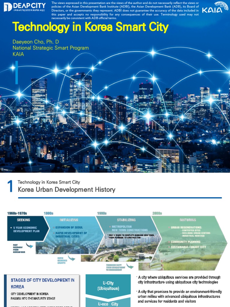 Session 4.2 - Technology in Korea Smart City | PDF | Economies | Energy ...
