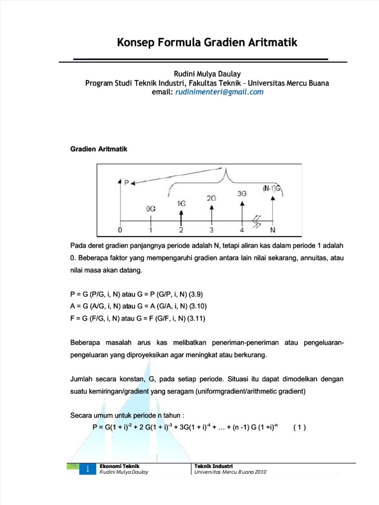 Konsep Formula Gradien Aritmatik Konsep Formula Gradien Aritmatik | PDF