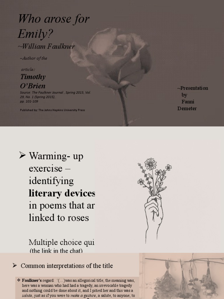 "Faulkner's 'A Rose for Emily' Analysis" | PDF | Oedipus Complex
