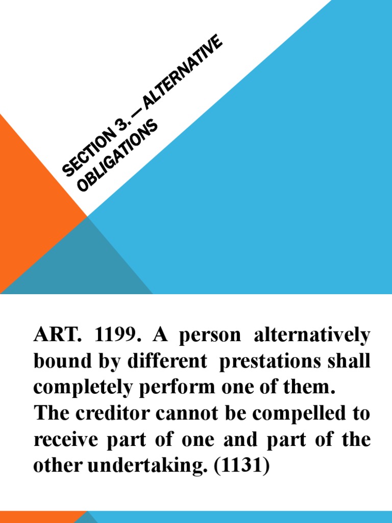 Understanding Alternative Obligations | PDF | Foreclosure | Indemnity