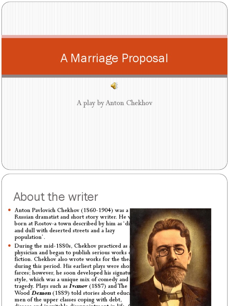 A Marriage Proposal PDF Summary | PDF | Anton Chekhov