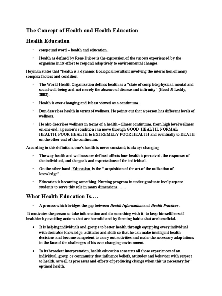 Health Education for Nurses | PDF | Health Education | Patient