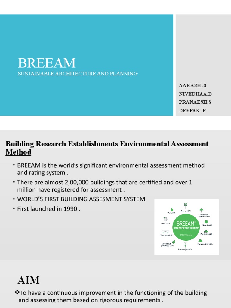 Breeam: Sustainable Architecture and Planning | Download Free PDF ...