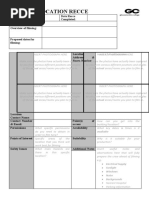 Location Recce (Template) | PDF