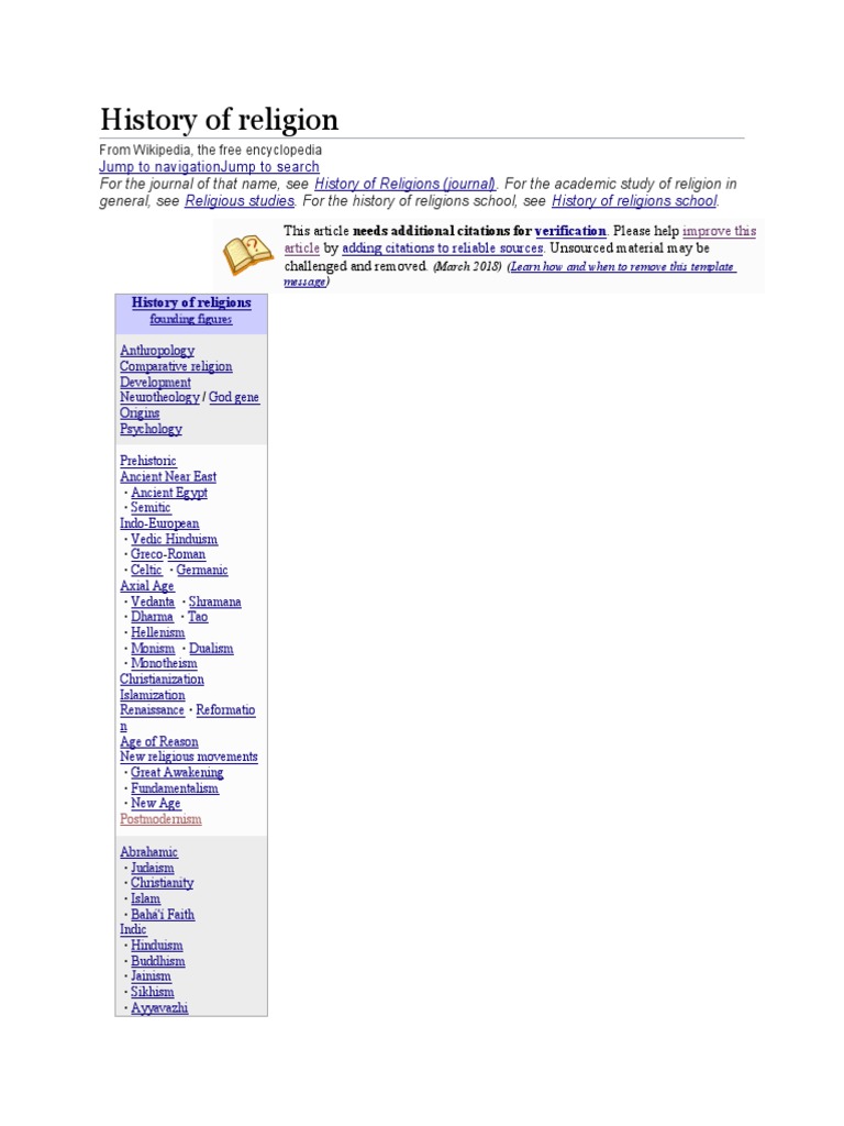 History of world religions | PDF | Supernatural | Religious Faiths