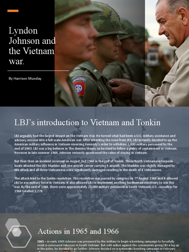 Lyndon Johnson and The Vietnam War (IB HL History - Vietnam and Cold ...