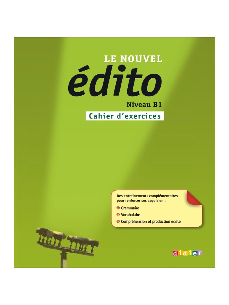Le Nouvel Edito b1 Cahier Dexercices | PDF