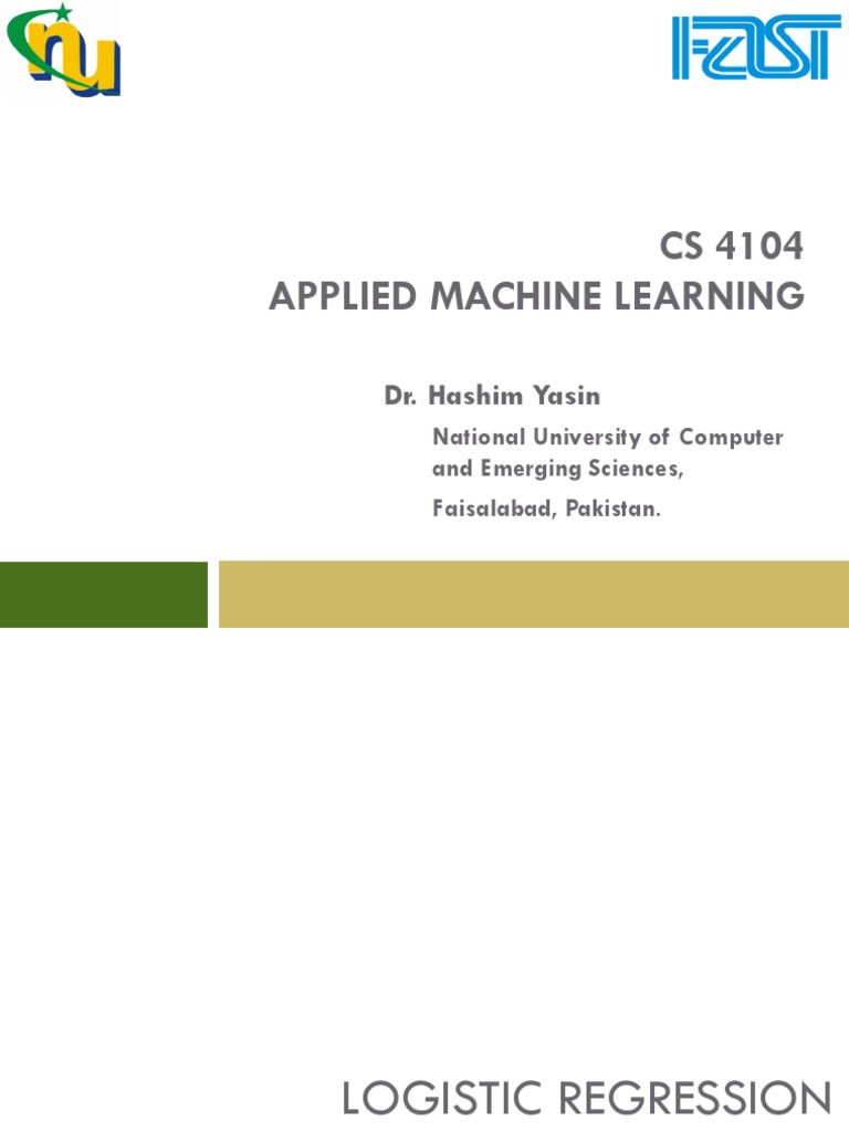 Logistic Regression in Machine Learning | PDF | Logistic Regression ...