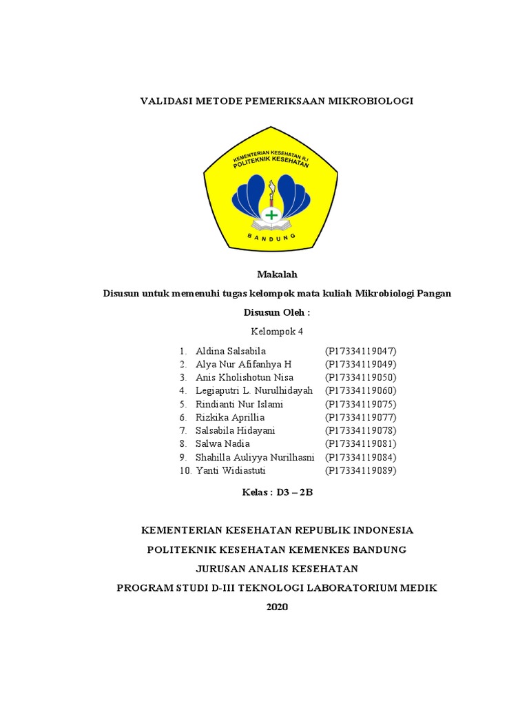 Validasi Metode Pemeriksaan Mikrobiologi | PDF