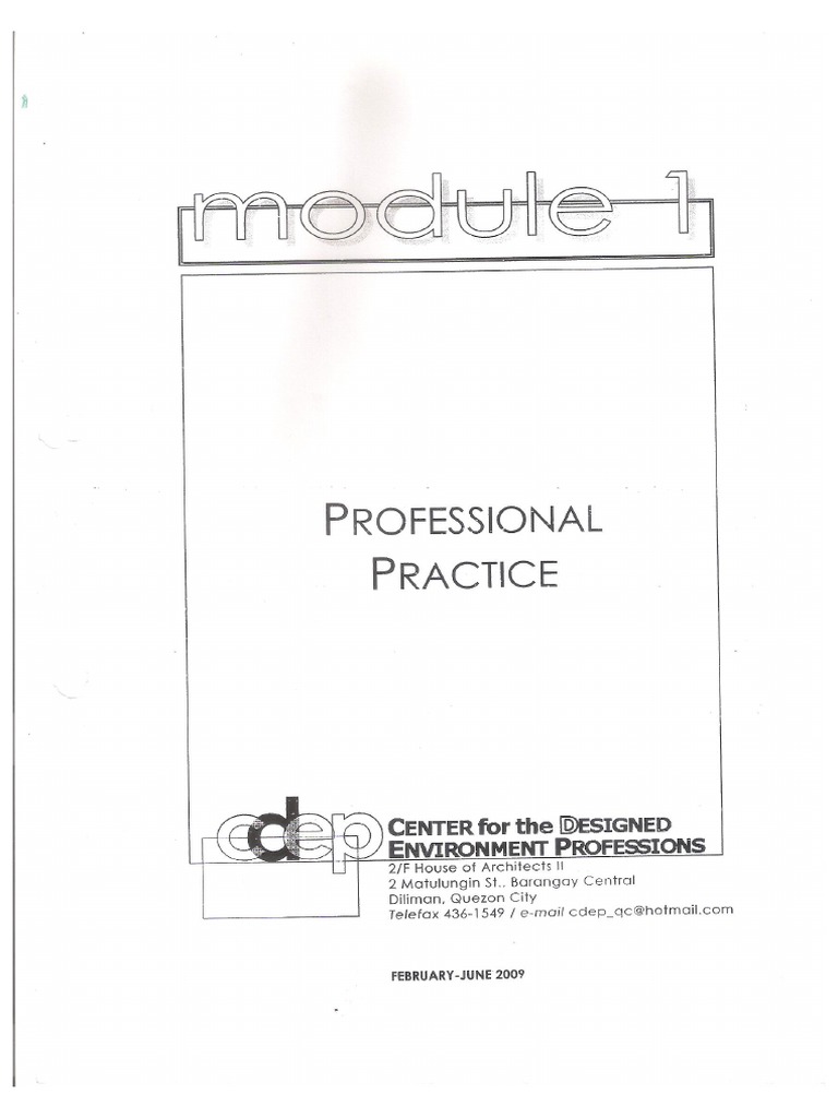 Standard of Professional Practice - Architecture | PDF