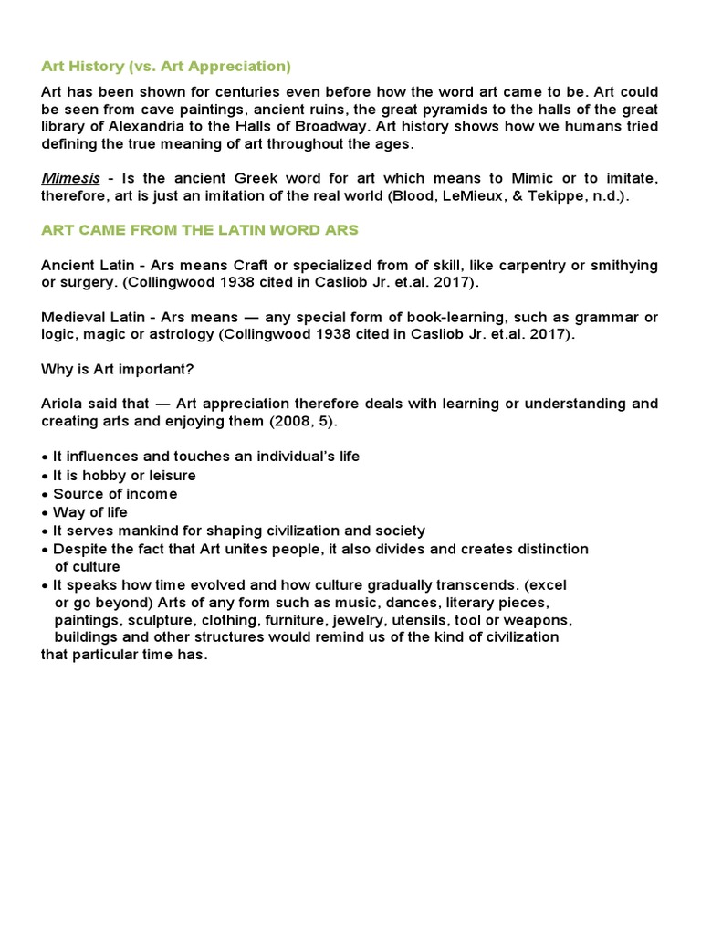 Mimesis - Is The Ancient Greek Word For Art Which Means To Mimic or To ...