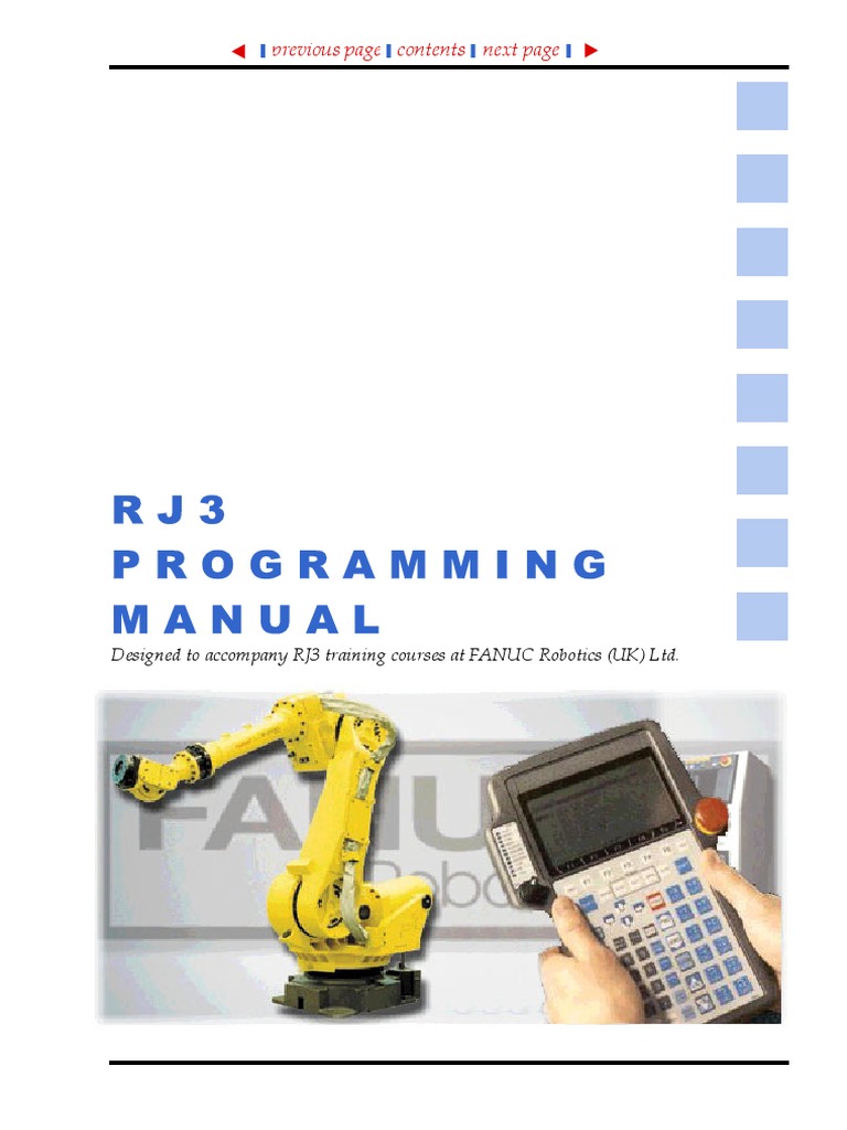 FANUC RJ3 Programming | PDF | Robot | Robotics