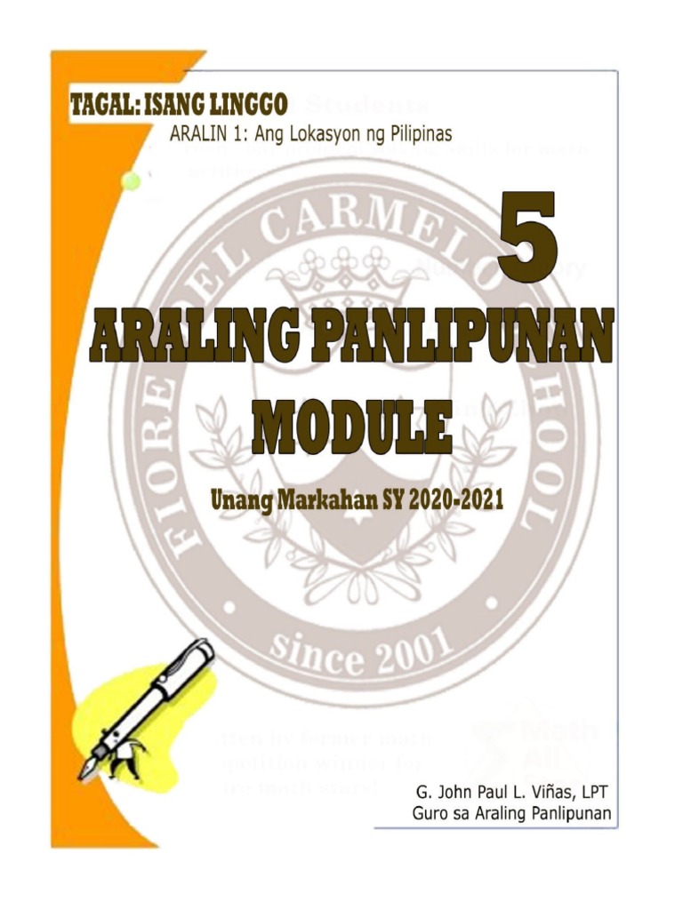 AP5 Quarter1 Week1 Module | PDF