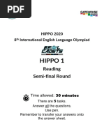 Stage 3 Hippo Exam Sample Test | PDF