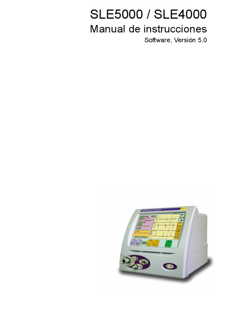 SLE4000 y 5000 - Manual de Usuario | PDF | Fisiologia Animal | Respiración