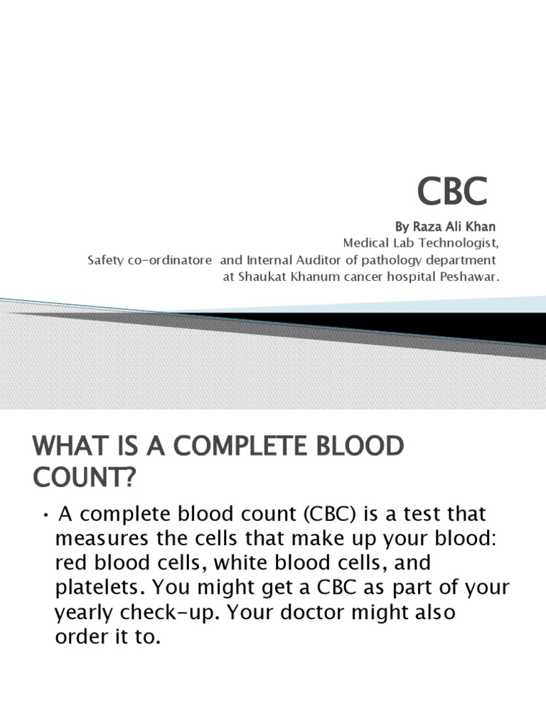 CBC2 | PDF | Anemia | Hematology