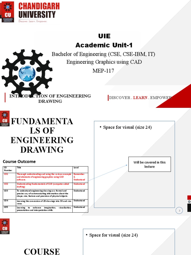 Introduction of Engineering Drawing | PDF | Technical Drawing | Computer Aided Design
