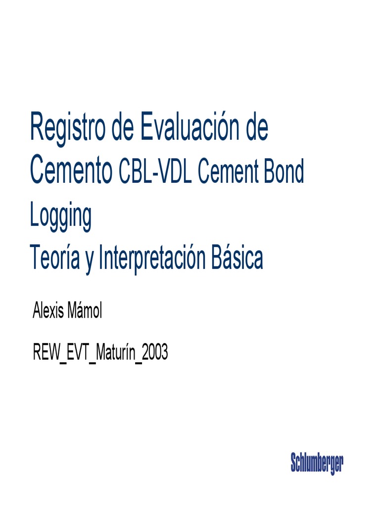 Interpretacion CBL VDL (SLB) | PDF | Sonido | Naturaleza