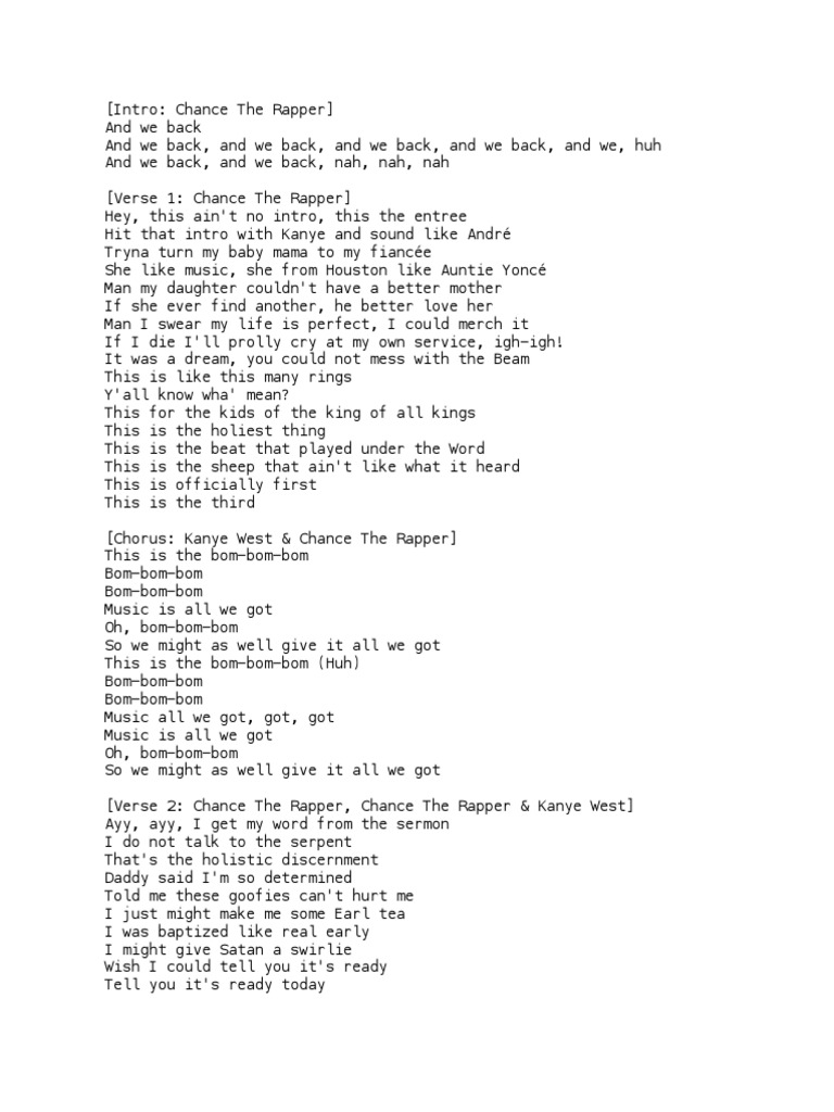 Chance Coloring Book | PDF | Song Structure | Entertainment (General)