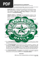 OJT-MOA - Sample | PDF | Confidentiality | Justice