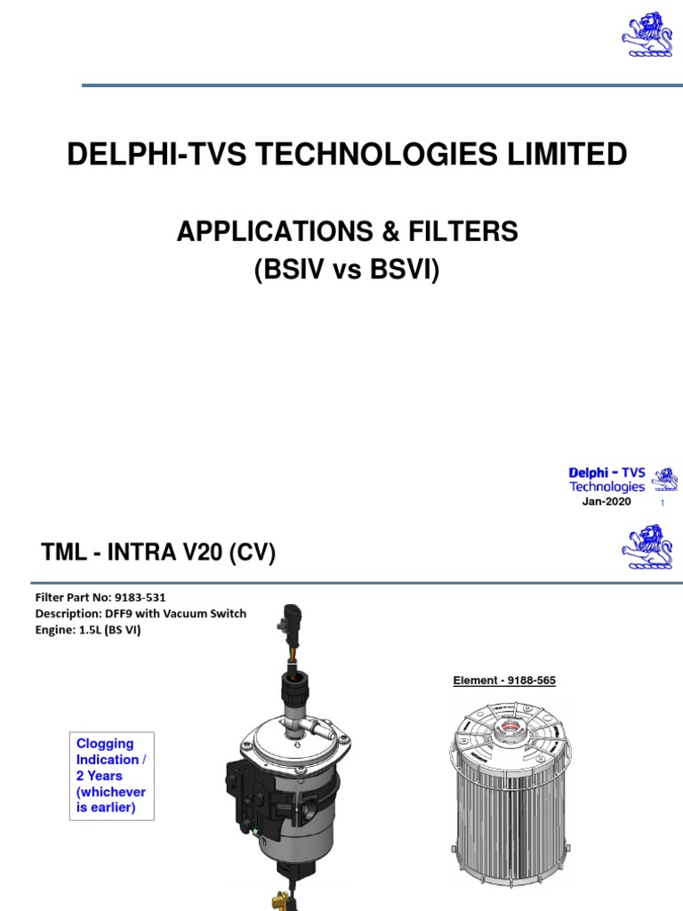 DTVS FIlters BSIV To BSVI Emission Transision | PDF | Pollution | Air ...