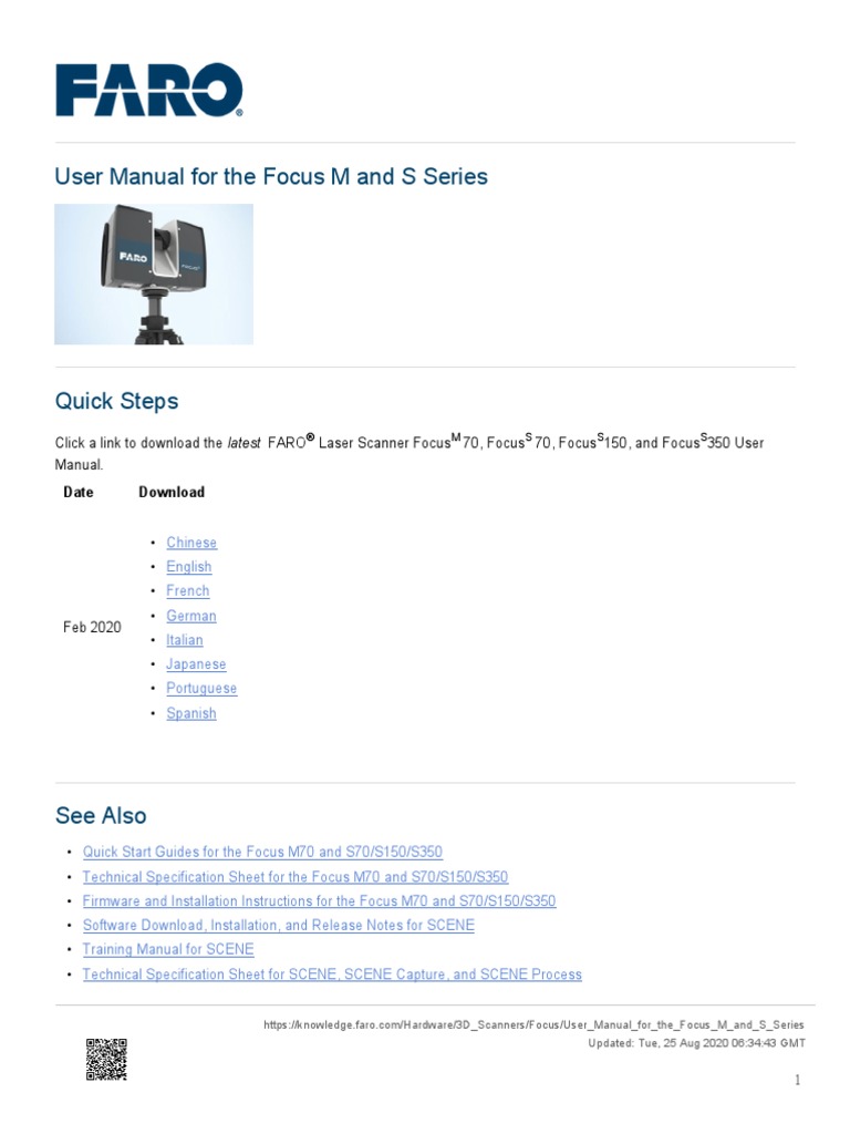 User Manual For The Focus M and S Series | PDF
