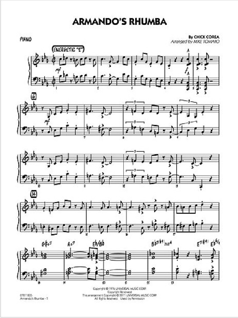 Armando's Rhumba | PDF