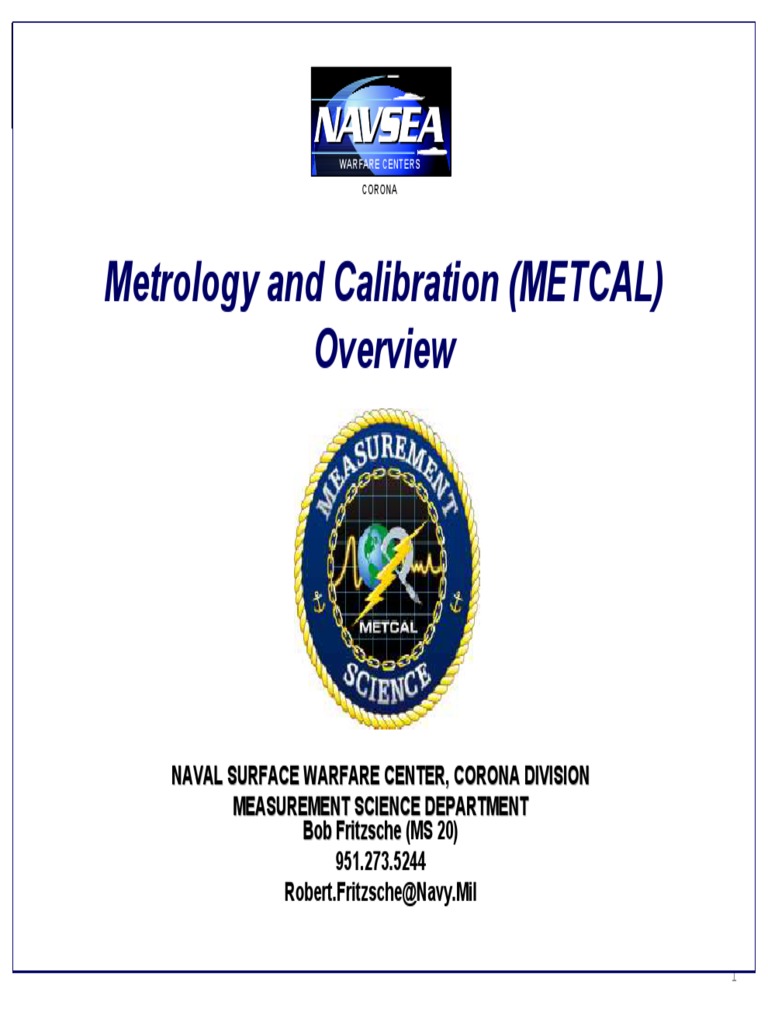 Metrology and Calibration (METCAL) | PDF | Calibration | Metrology