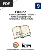 Grade 9 Filipino Lesson Plan | PDF