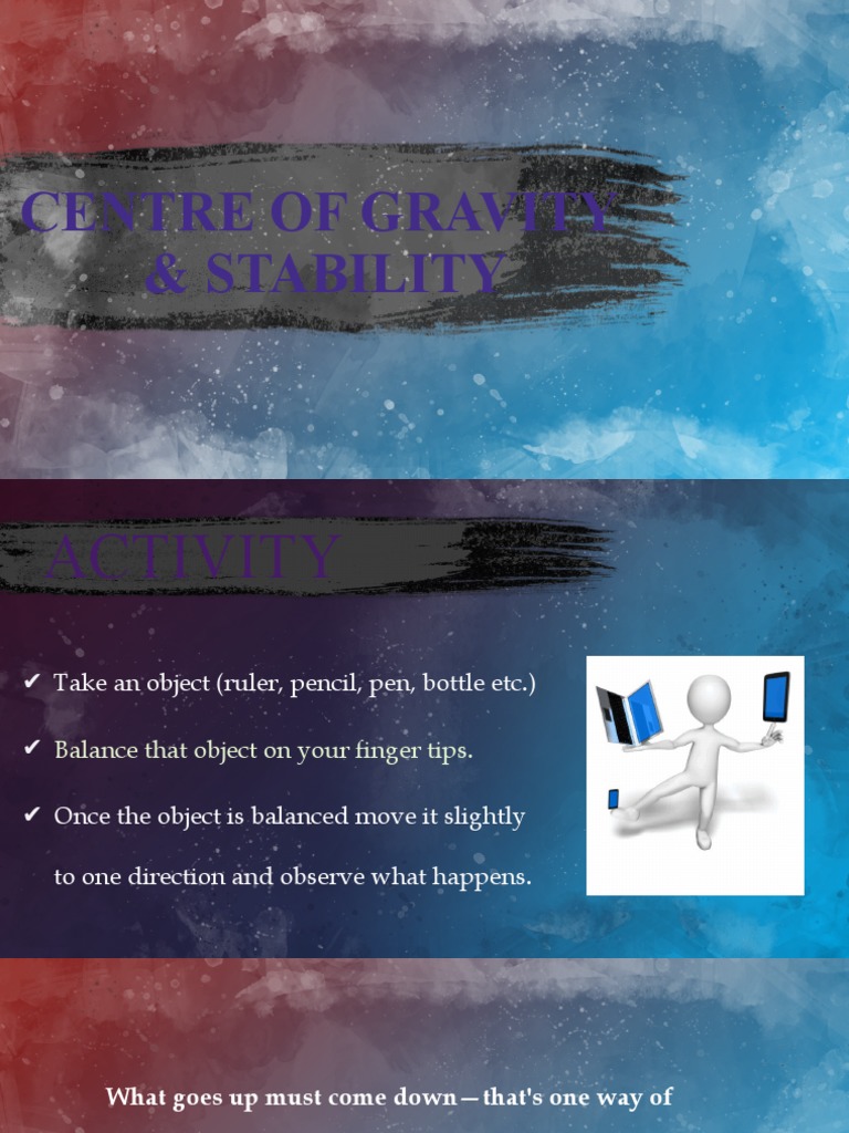 Centre of Gravity and Stability | PDF | Center Of Mass | Gravity