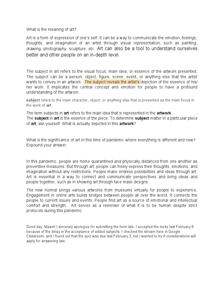 What Is The Meaning of Art (AutoRecovered) | PDF | Philosophy | Science & Mathematics