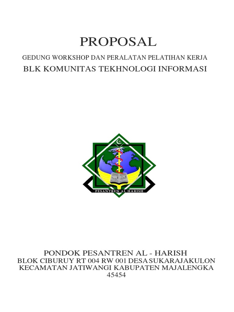 Proposal Pesantren Al - Harish BLK Komputer | PDF