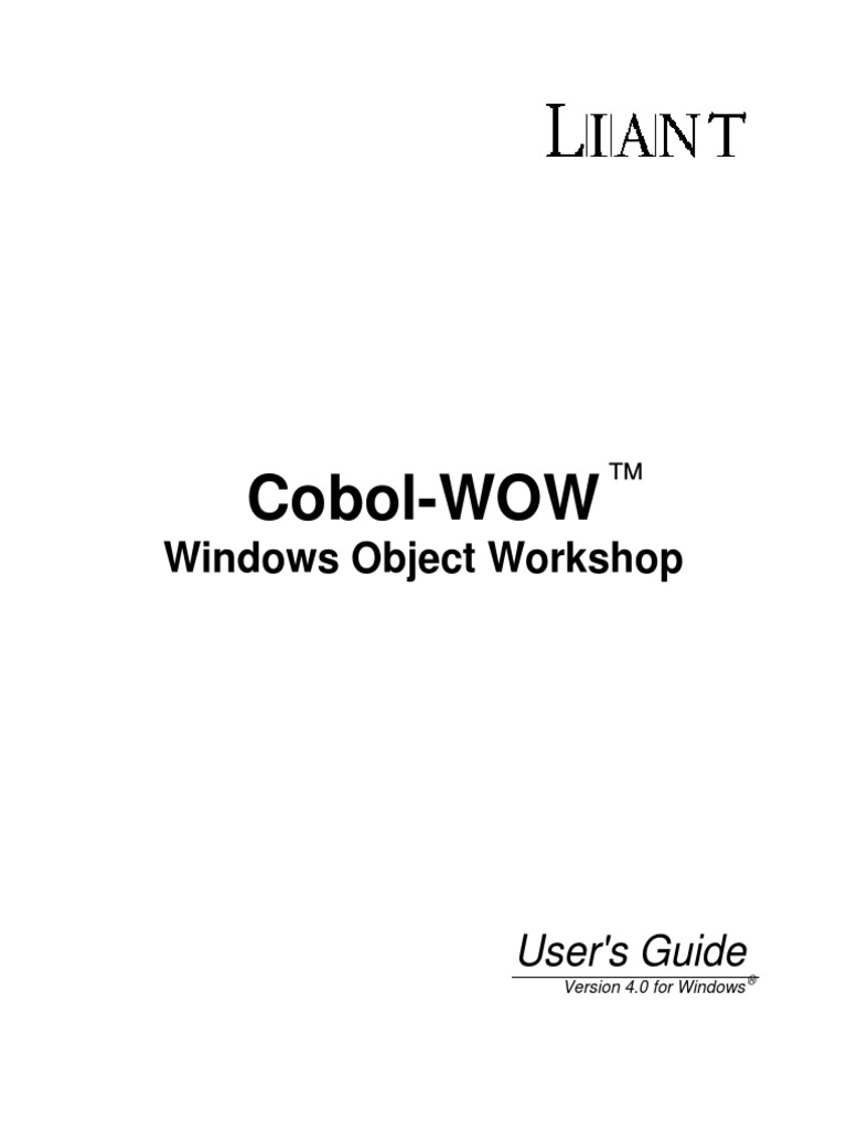 Cobol WOW | PDF | Microsoft Windows | Menu (Computing)