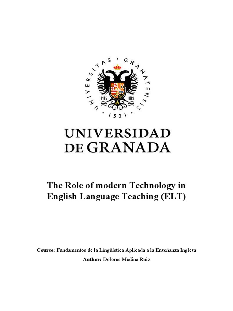 The Role of Modern Technology in English Language Teaching | PDF ...