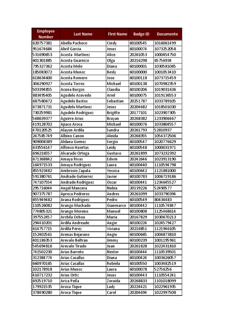 Listado General RGIS | PDF