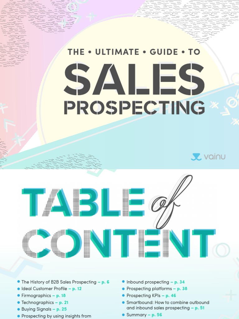 Guide To Sales Prospecting | Download Free PDF | Sales | Customer ...