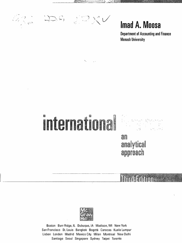 Imad A. Moosa: Department of Accounting and Finance Mortash University ...