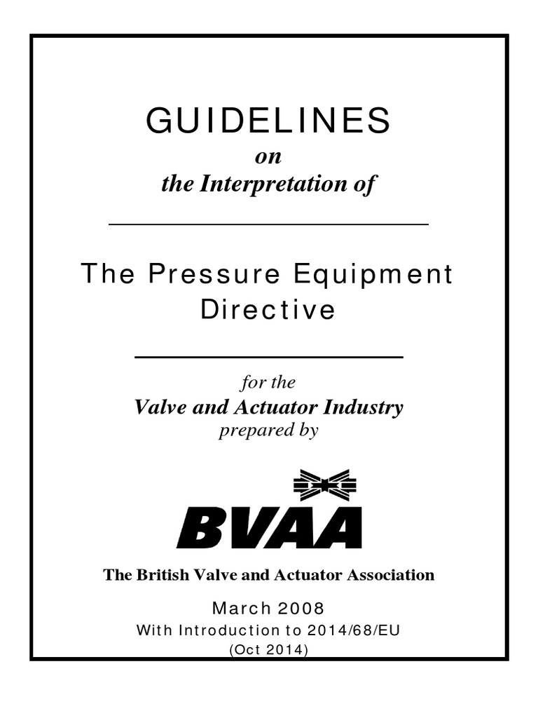 Guide To PED Directive Valves | PDF | Valve | Steam Engine