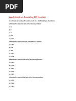 Rounding Practice Sheet - Answer Key | PDF