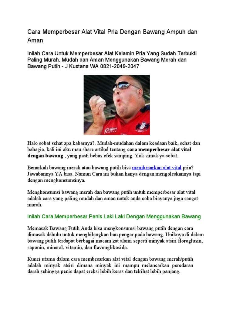 Cara Alami Besarkan Alat Vital Pria | PDF | Gaya Hidup